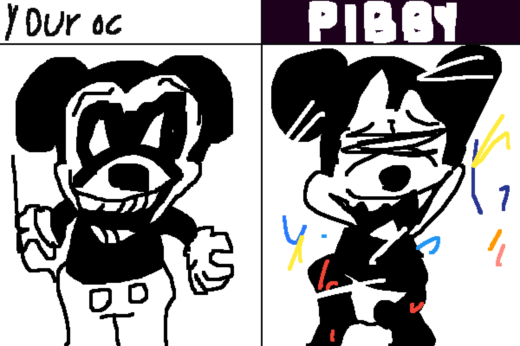 Pixilart - pibby collab mickey by among-us-isaac