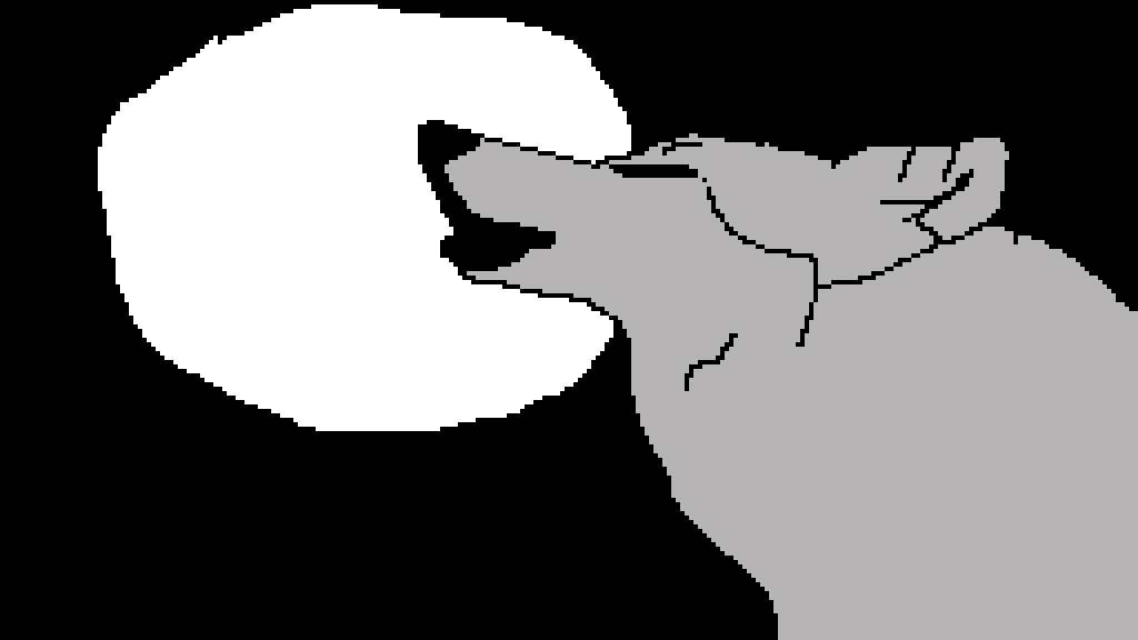 Pixilart - Wolf howling by Angelsnowflakes