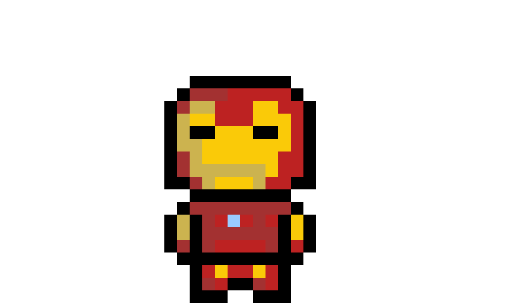 Editing Iron Man - Free online pixel art drawing tool - Pixilart