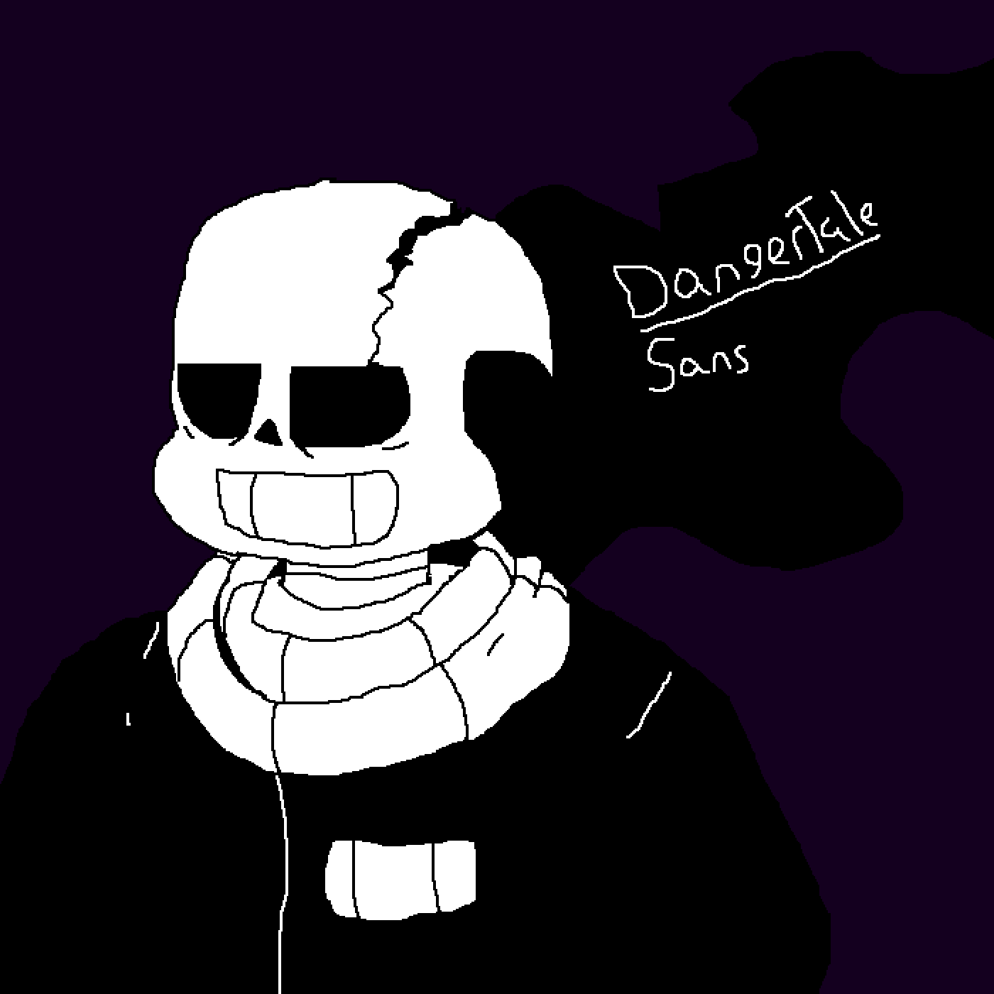 Pixilart - Dangertale: Sans by funnymandanger