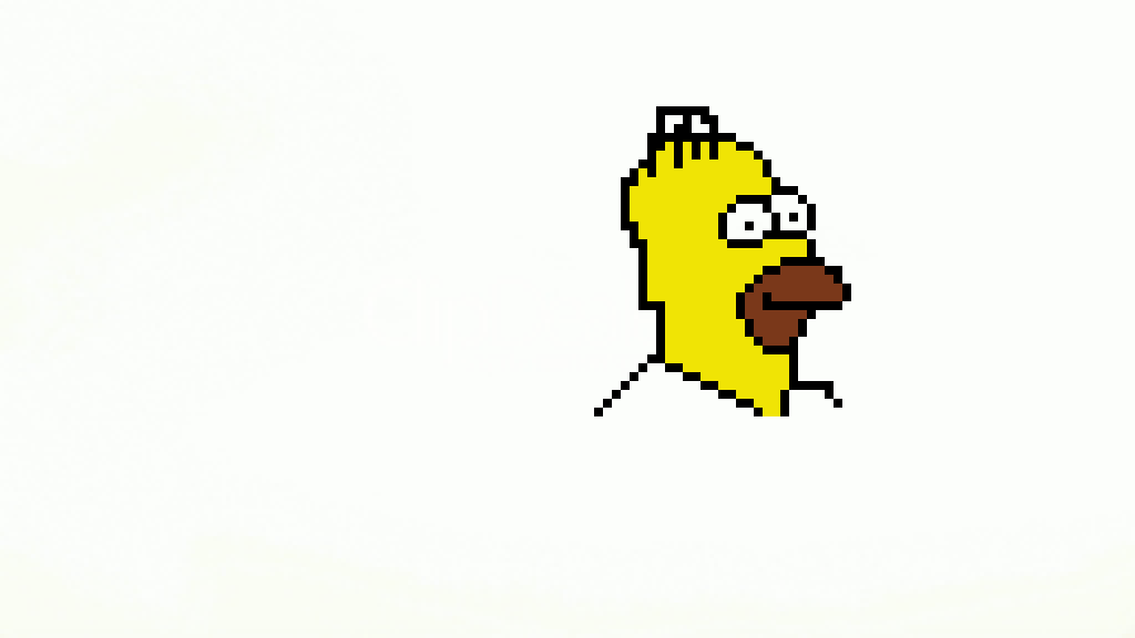 Editing Homer simpson pixel art - Free online pixel art drawing tool ...