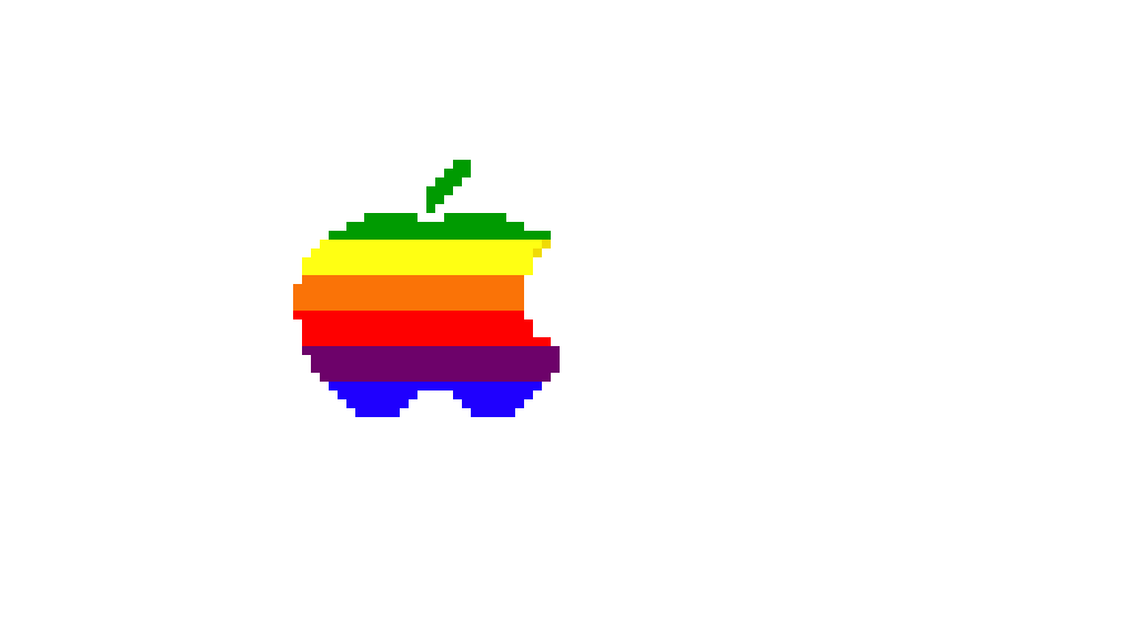 Editing Rainbow Apple Logo - Free online pixel art drawing tool - Pixilart