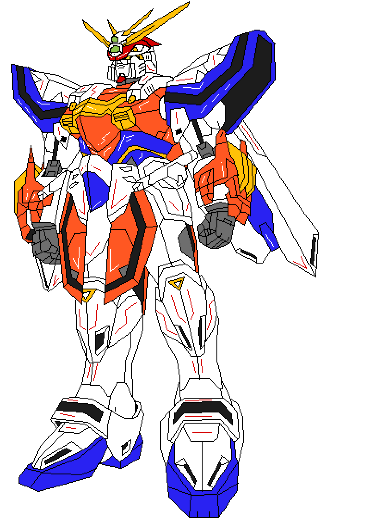 Pixilart - MUGEN God Gundam by Zako