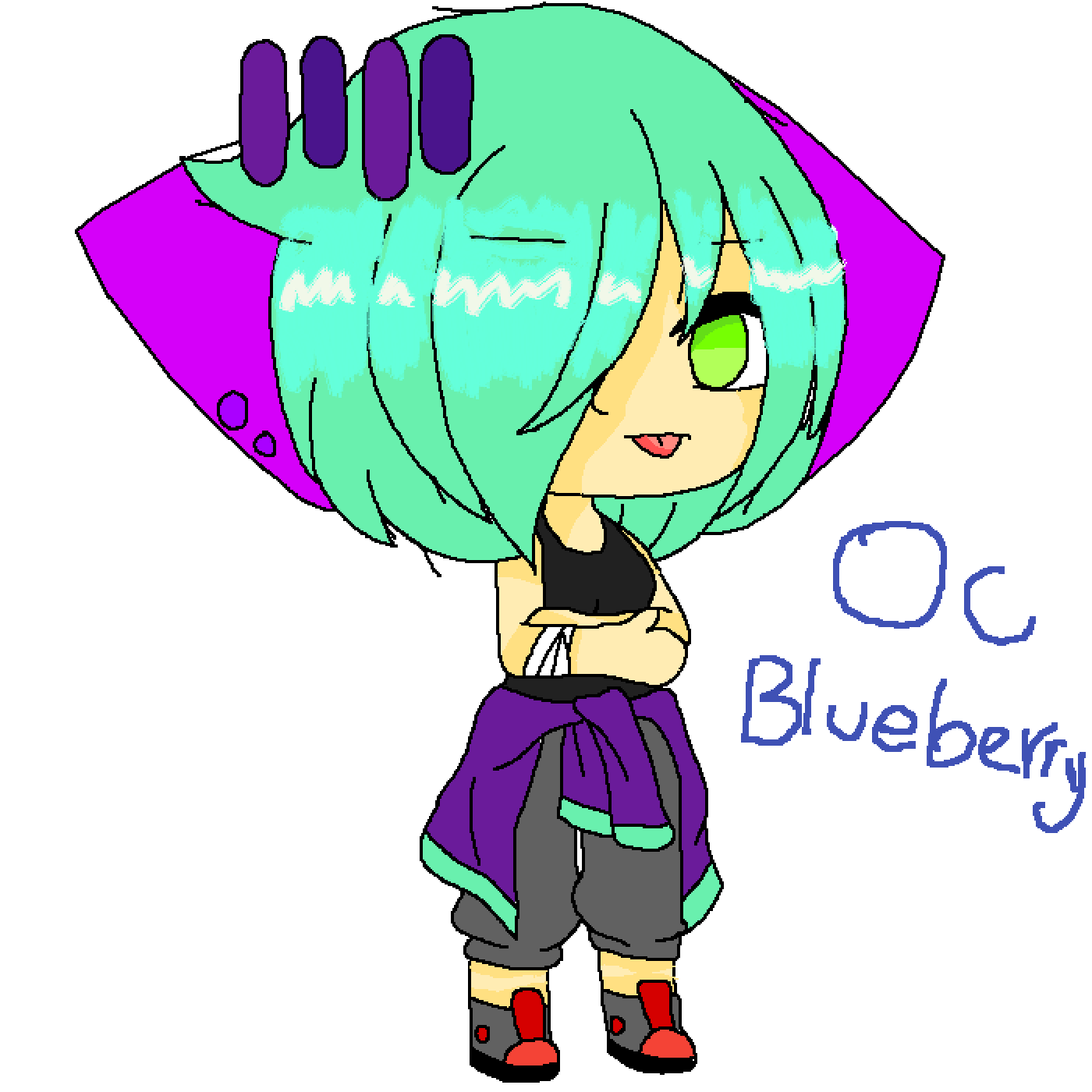 Editing Oc bluberry - Free online pixel art drawing tool - Pixilart