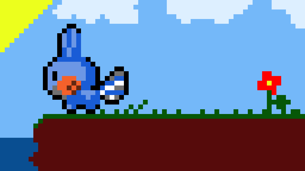 Pixilart - Mudkip art by SongDrawn