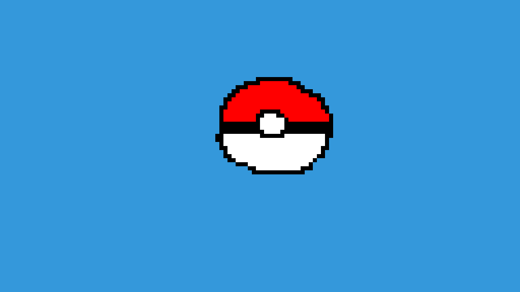 Pixilart - pokemon ball by Anonymous