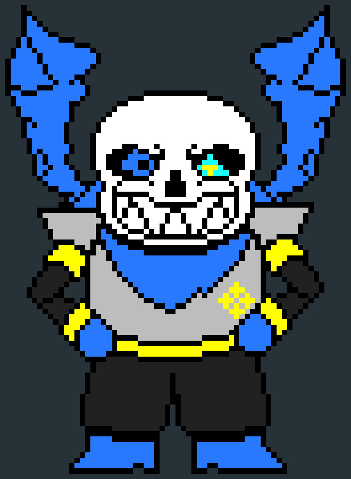 Pixilart - ReverSwapfell Violet Sans by BurningCherry10