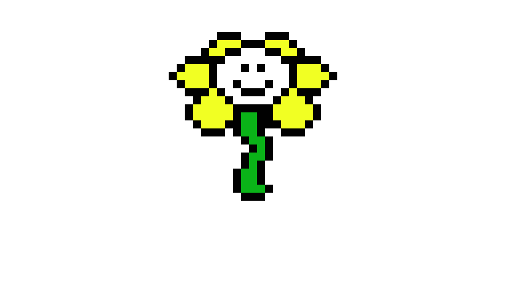 Pixilart - Flowey(Undertale) by animekohai1