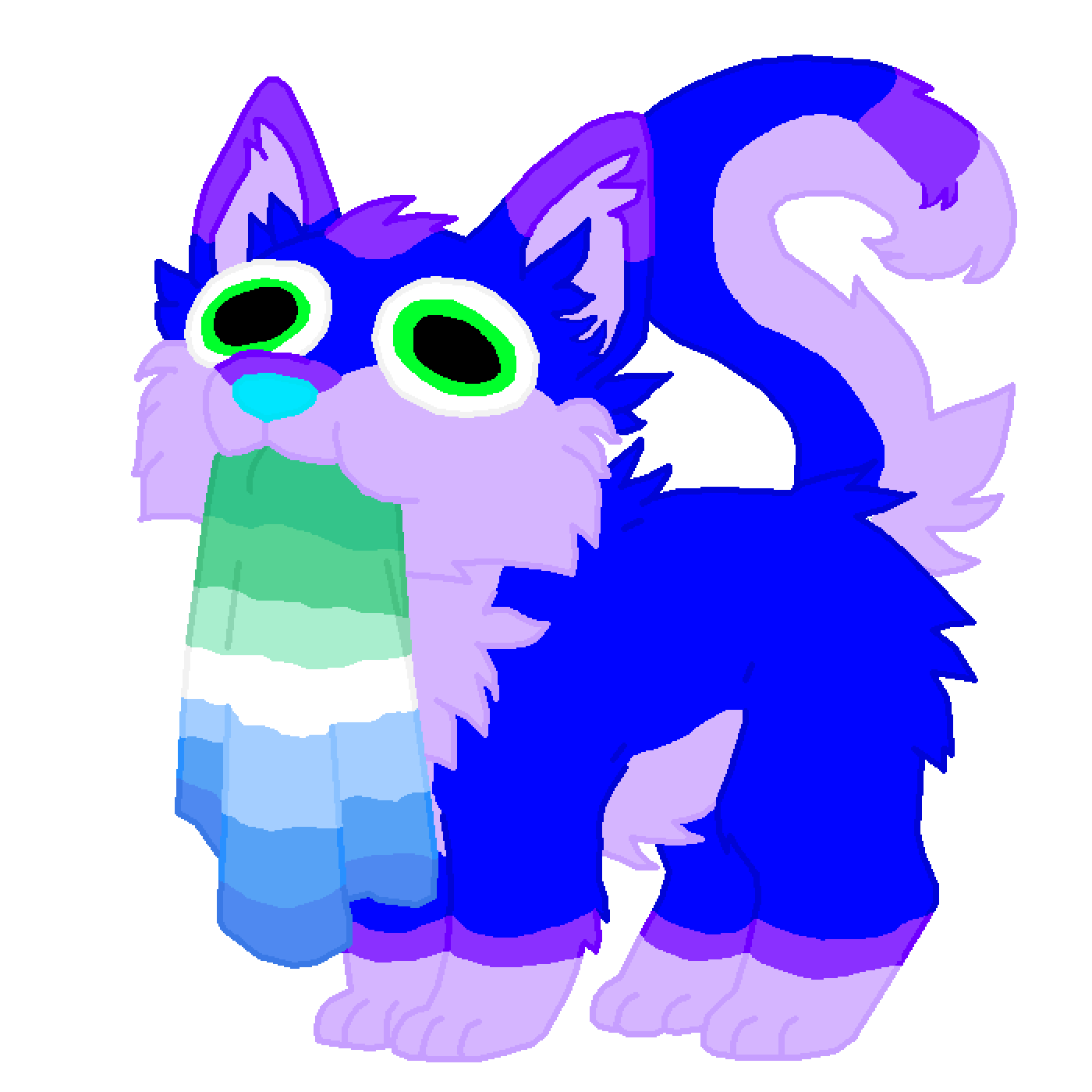 Pixilart - Alaz the wolf fox furry by Folf