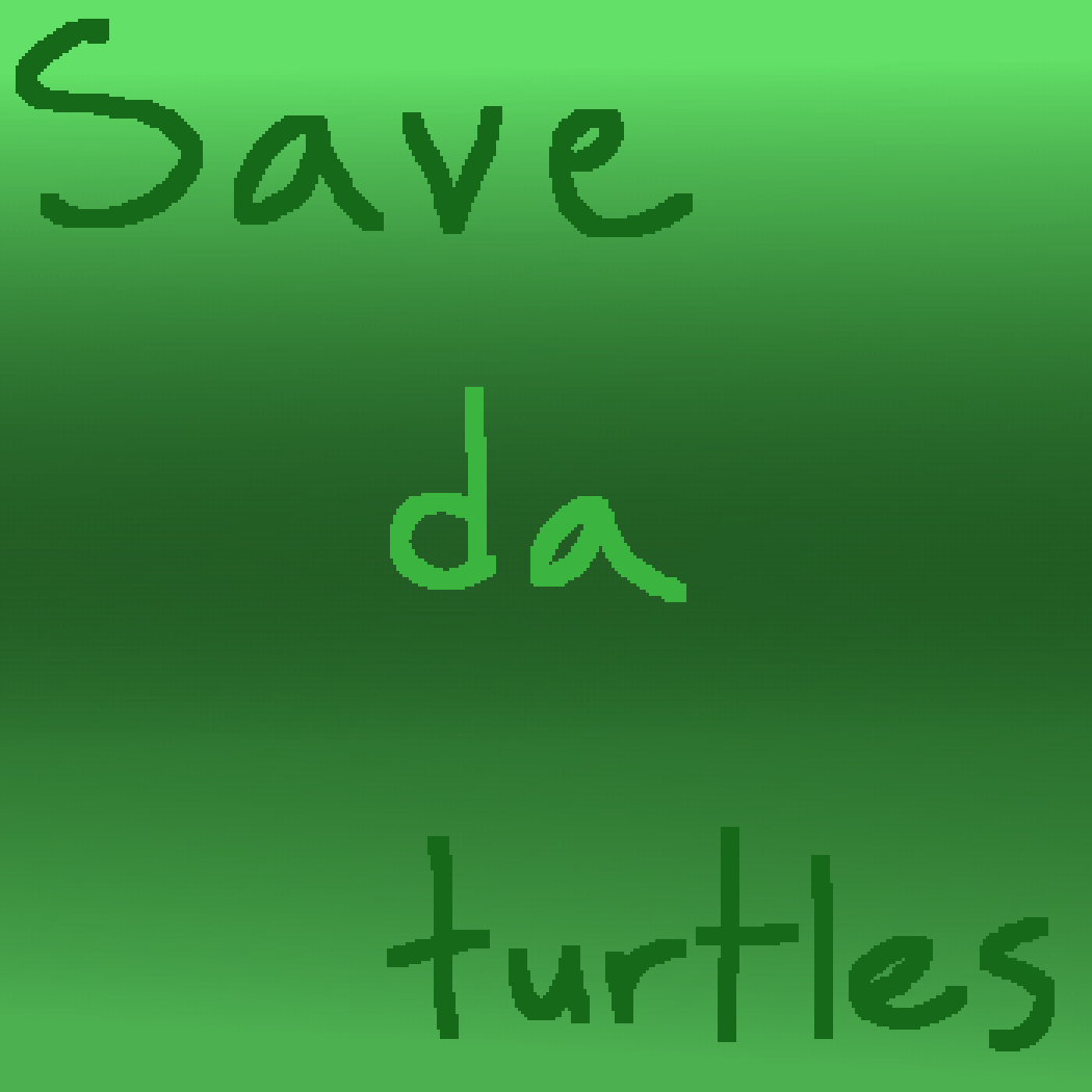 Pixilart - Save Da Turtles Logo by BoingBONK