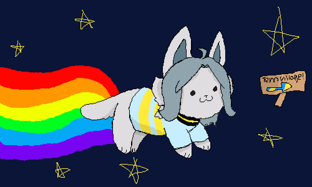 Undertale Nyan Temmie Temmie Undertale Stickers For Sale | Redbubble