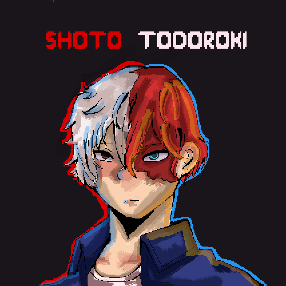 Editing Shoto Todoroki - Free online pixel art drawing tool - Pixilart