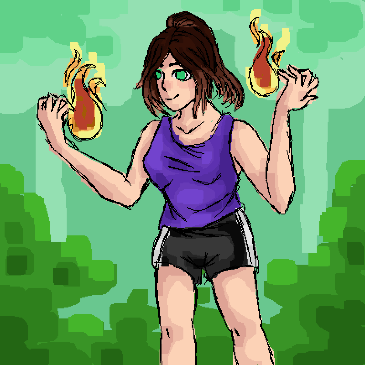 Pixilart - Battle Themed (Request 1) by Chiggyiggy