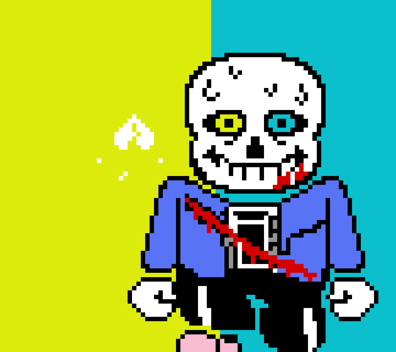 Pixilart - Nihilism Sans Phase 2 by Hafisaus