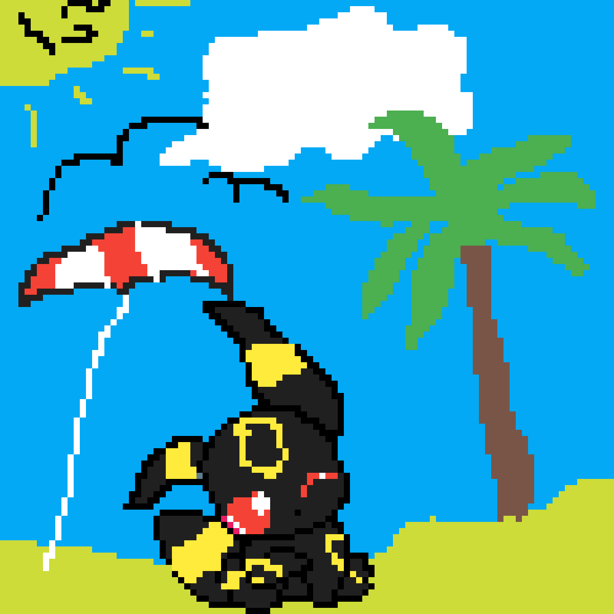 Editing Pokemon in the beach - Free online pixel art drawing tool ...