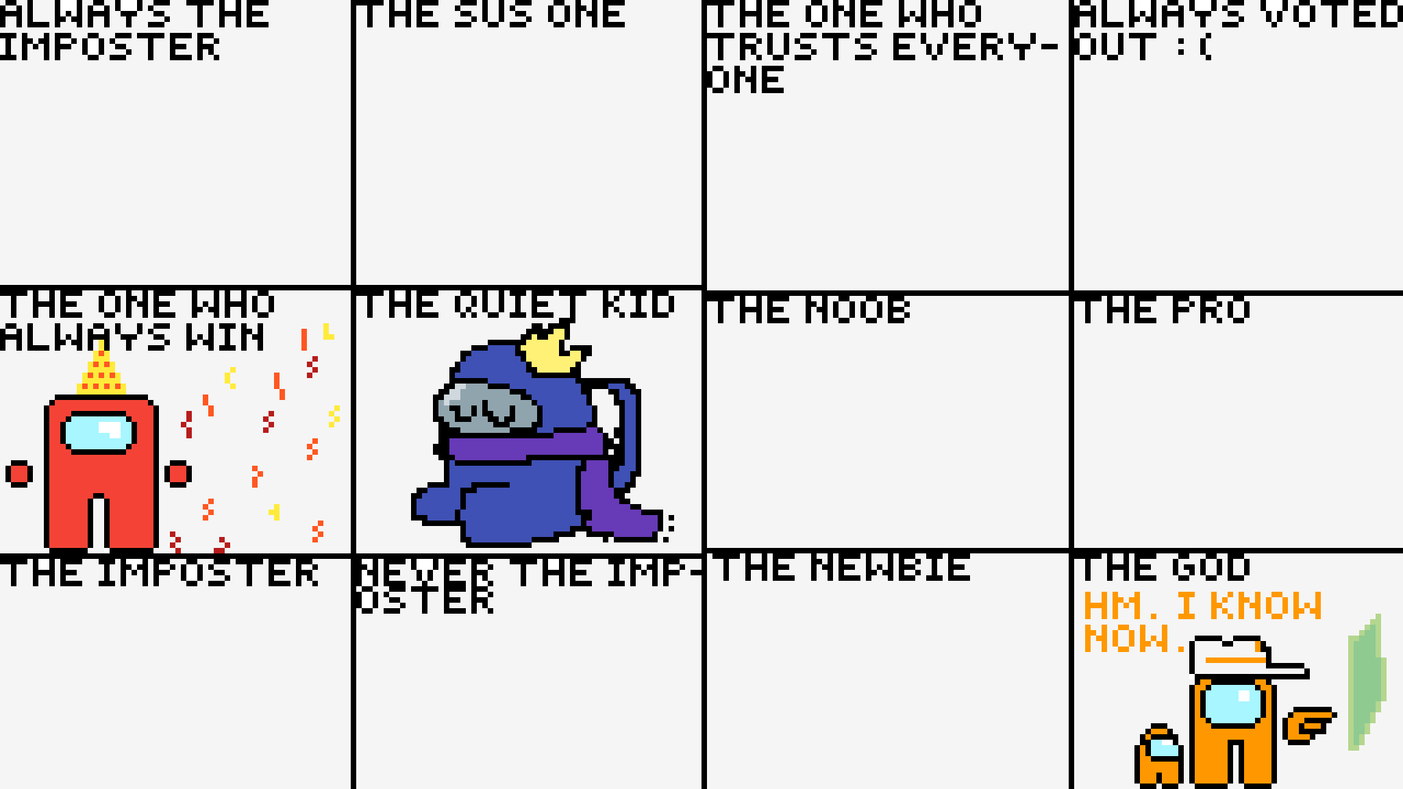 Editing Among Us Collab - Free online pixel art drawing tool - Pixilart