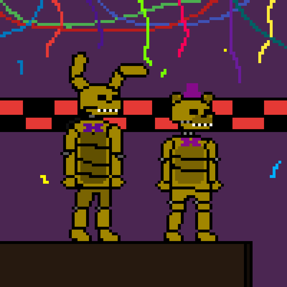 Pixilart - Fnac bun and bear by 11purple-guy11