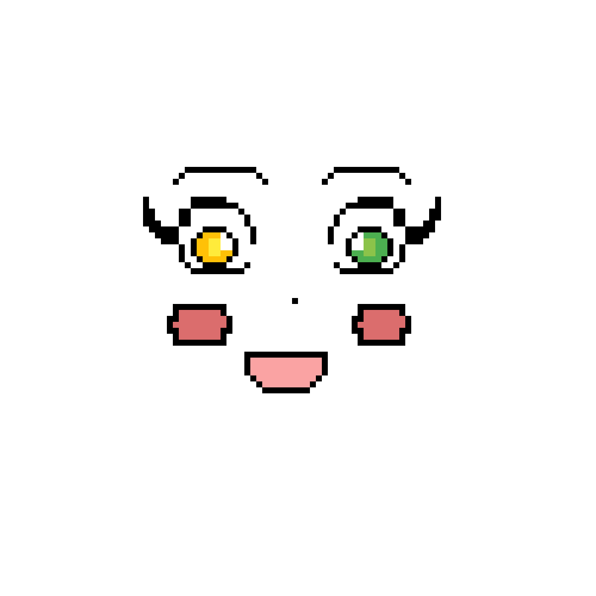 Pixilart - today's my face by Woofyie