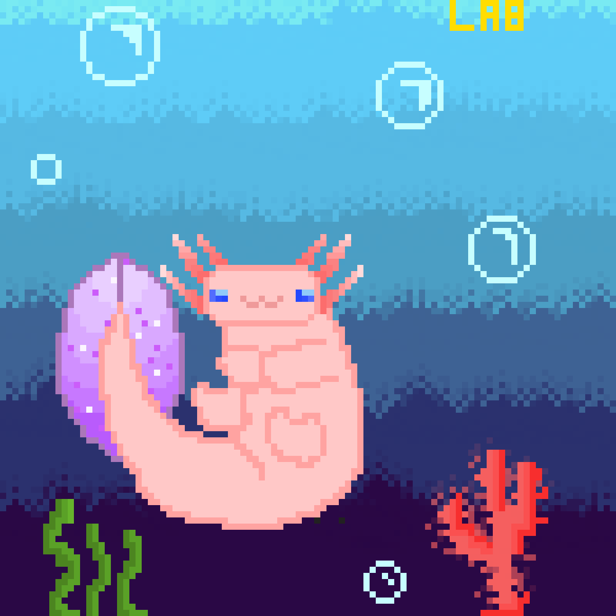 Pixilart Axolotl By Justanobodyhere