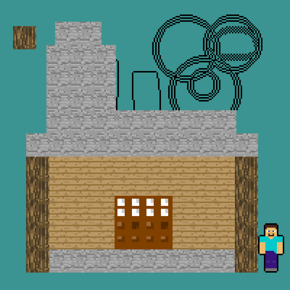 Pixilart - Minecraft House by TheRatCat45