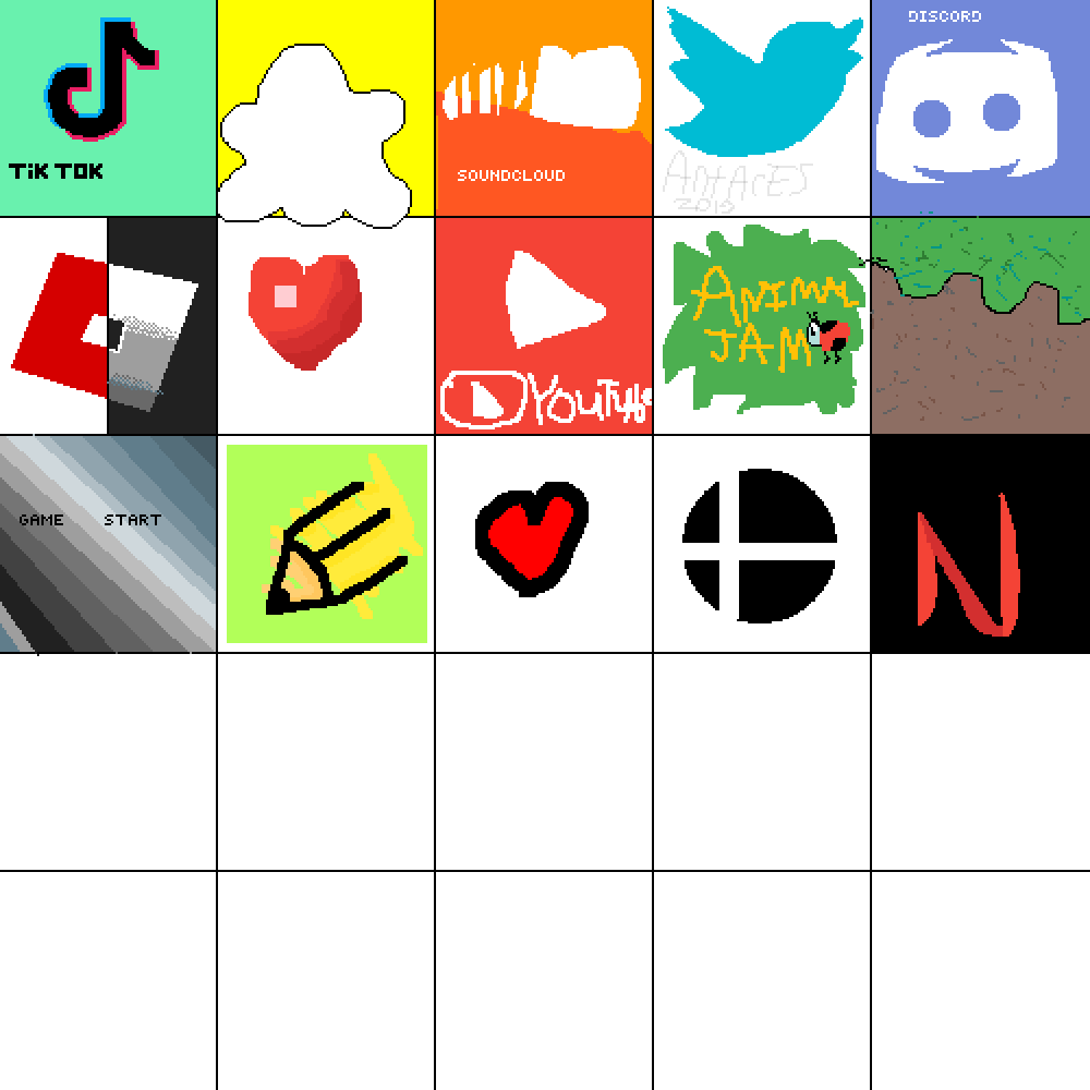 Editing Netflix - Free online pixel art drawing tool - Pixilart