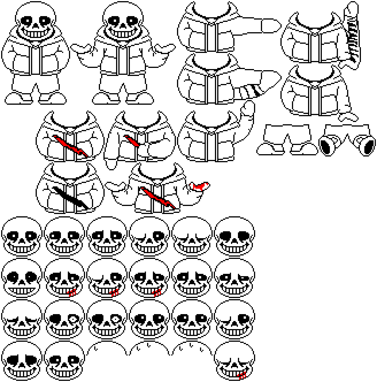 Editing Sans Sprite Sheet Base - Free online pixel art drawing tool ...