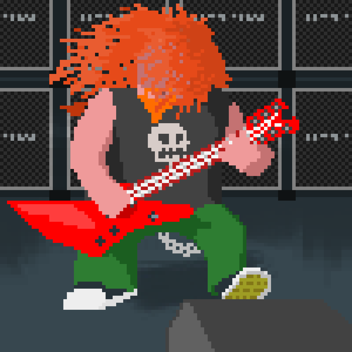 Pixilart - Metalhead guitarist by Wolfprof