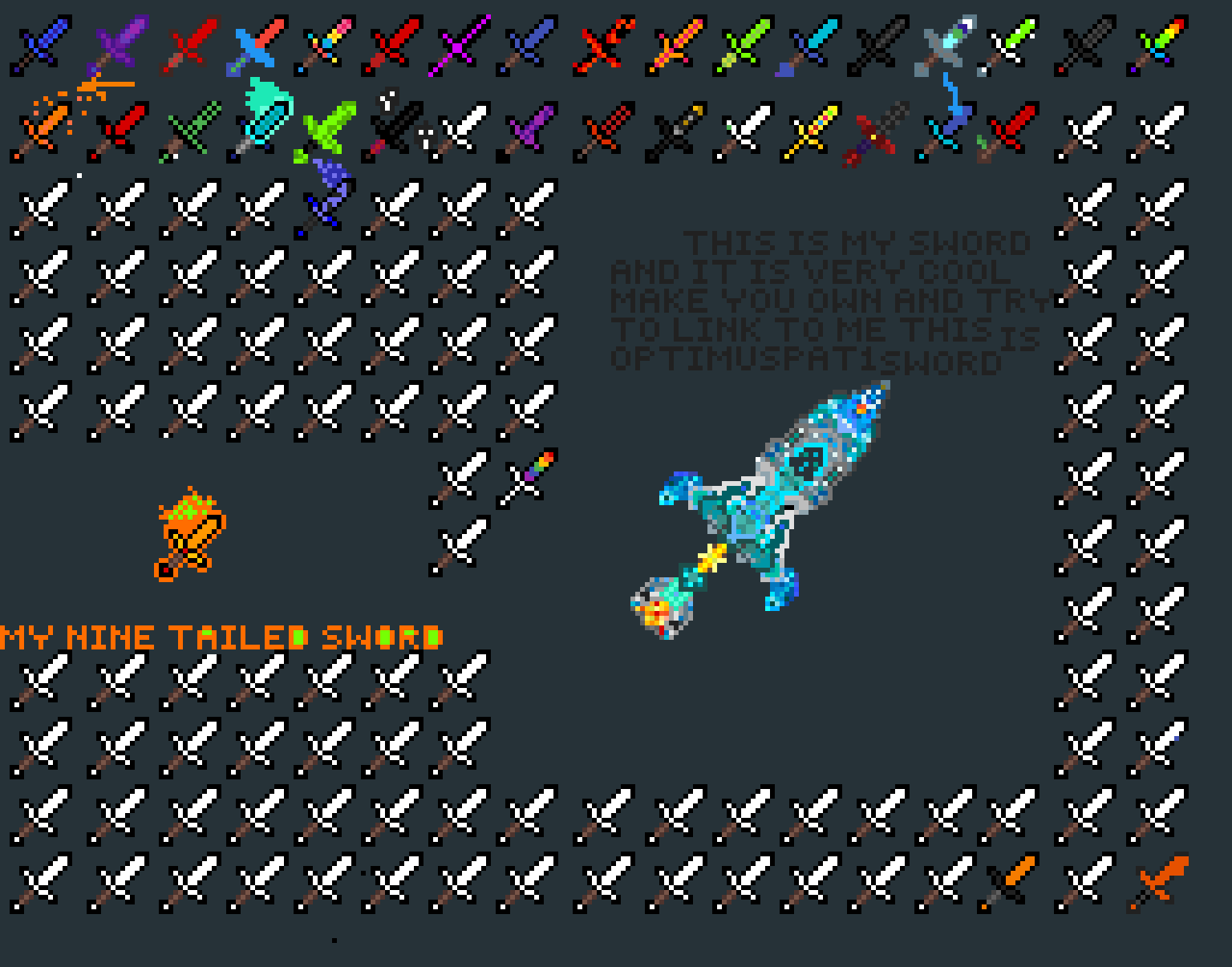 Pixilart - Make your own sword by OptimusPat1