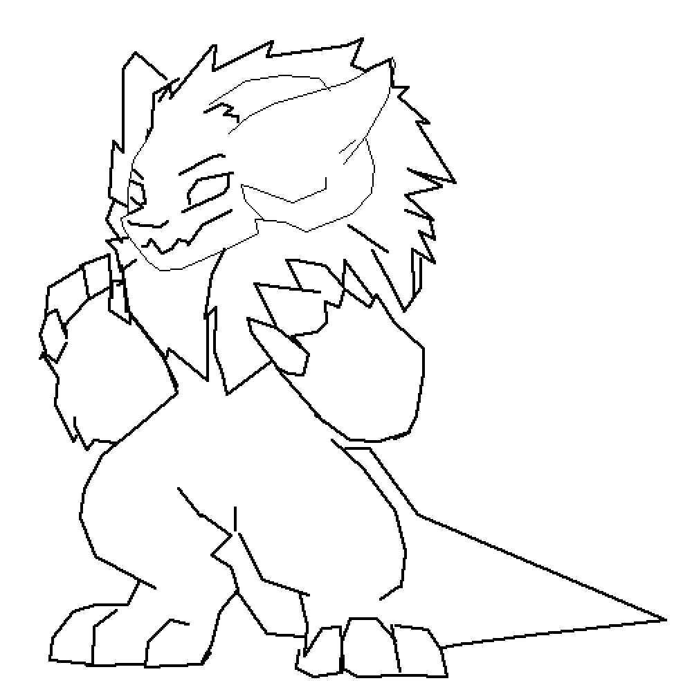 Pixilart - Wickerbeast base by Lunar-the-sayin