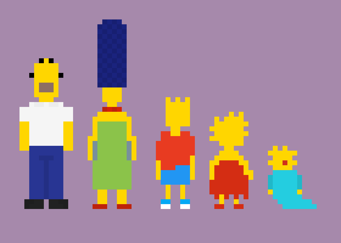 Pixilart - The Simpsons by littleKAZU