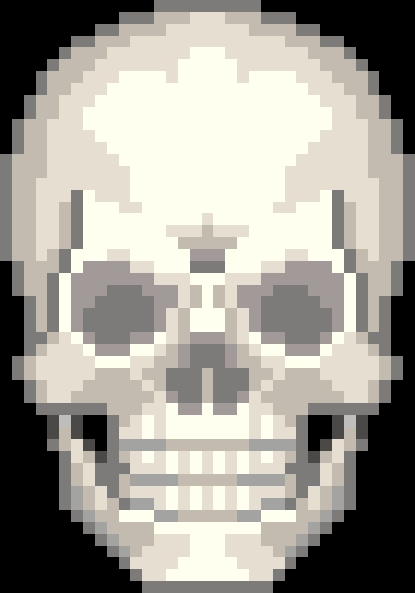 Pixilart - Skull (realistic edition) by MrCthulhuGaming