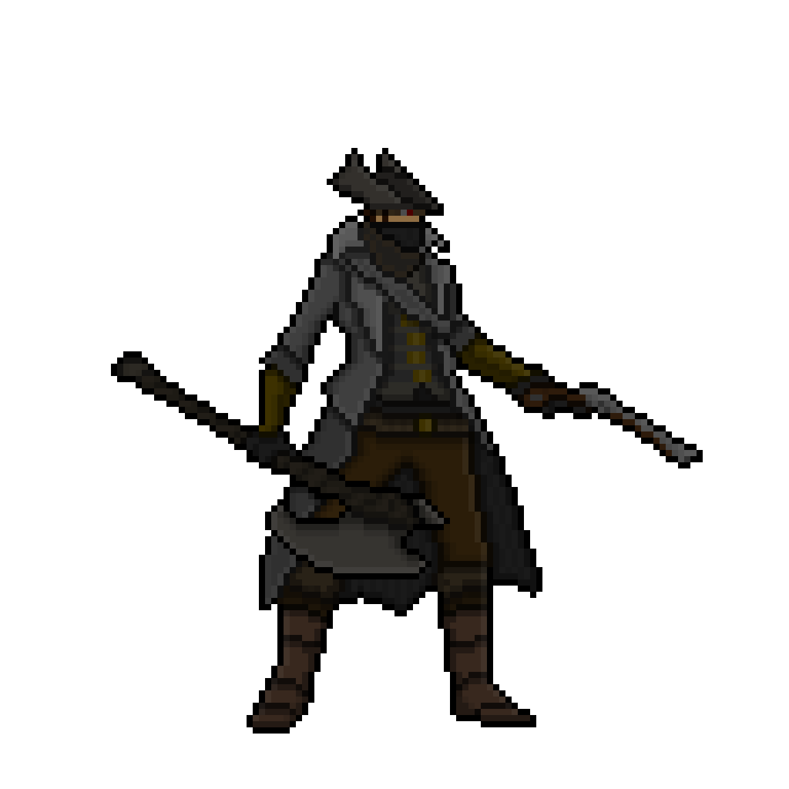 Pixilart - Paleblood Hunter PixelArt by Kidkinobi