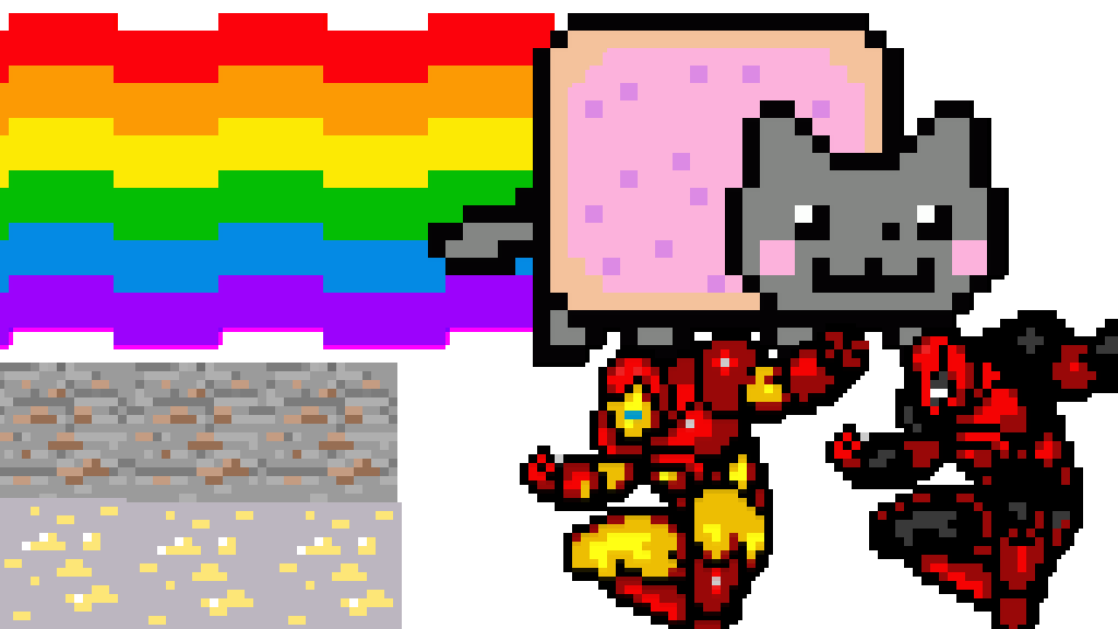 Editing nyan cat dance - Free online pixel art drawing tool - Pixilart