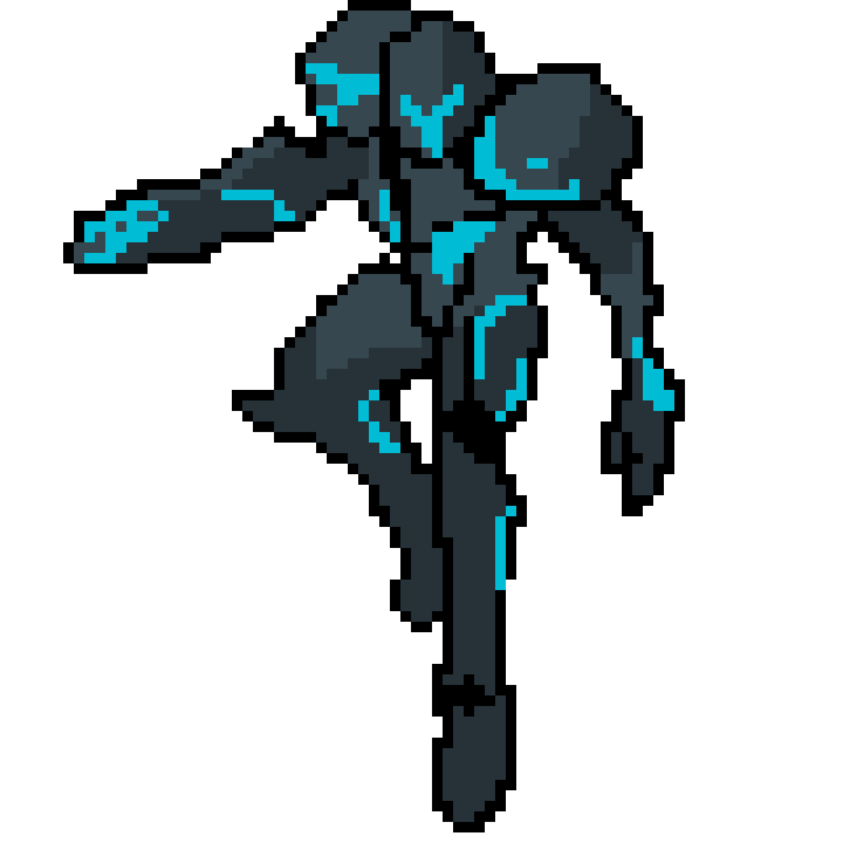Pixilart - Dark Samus 80 x 80 by NeoVortex