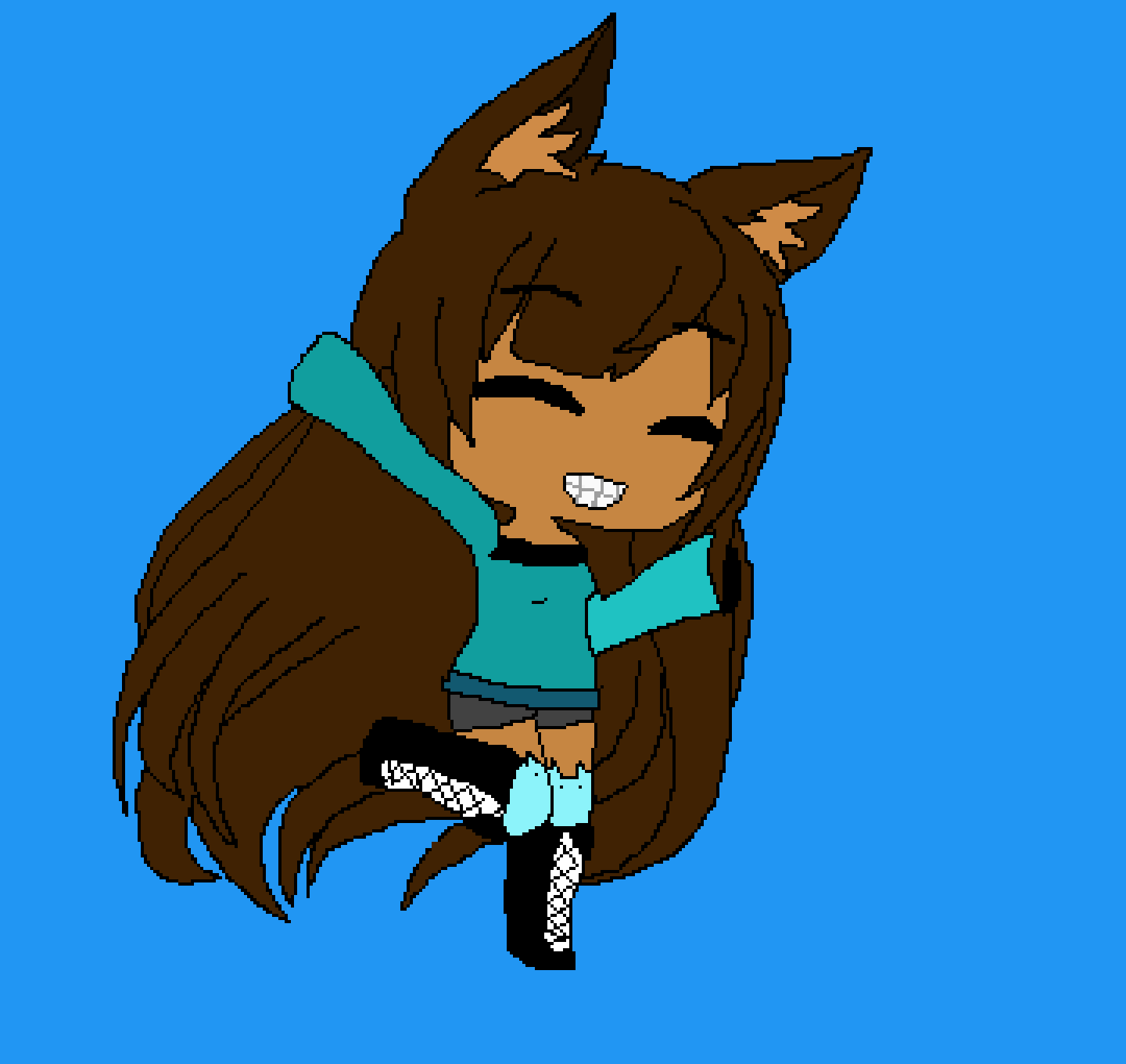 Pixilart - wolf cat girl by Dv61xOMKnAU83Wz