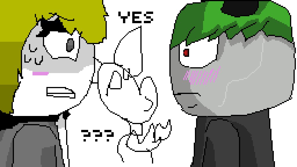 Pixilart - your to close -collab- by julaino