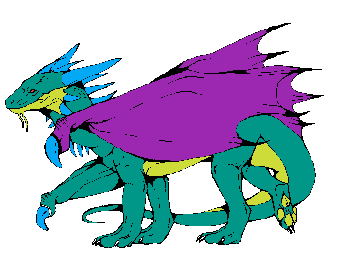 Pixilart - Dragon base by InnocentandLone