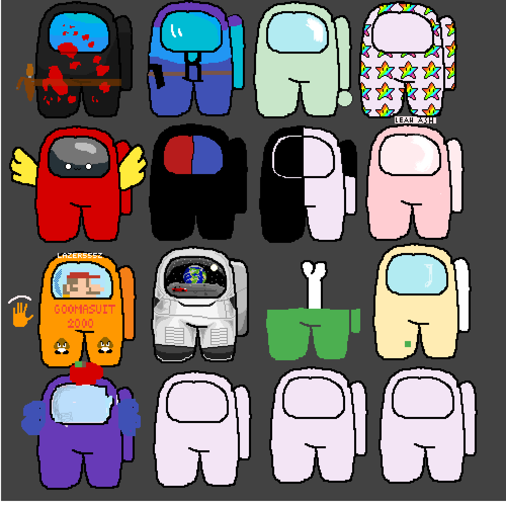Editing Add a among us character - Free online pixel art drawing tool ...