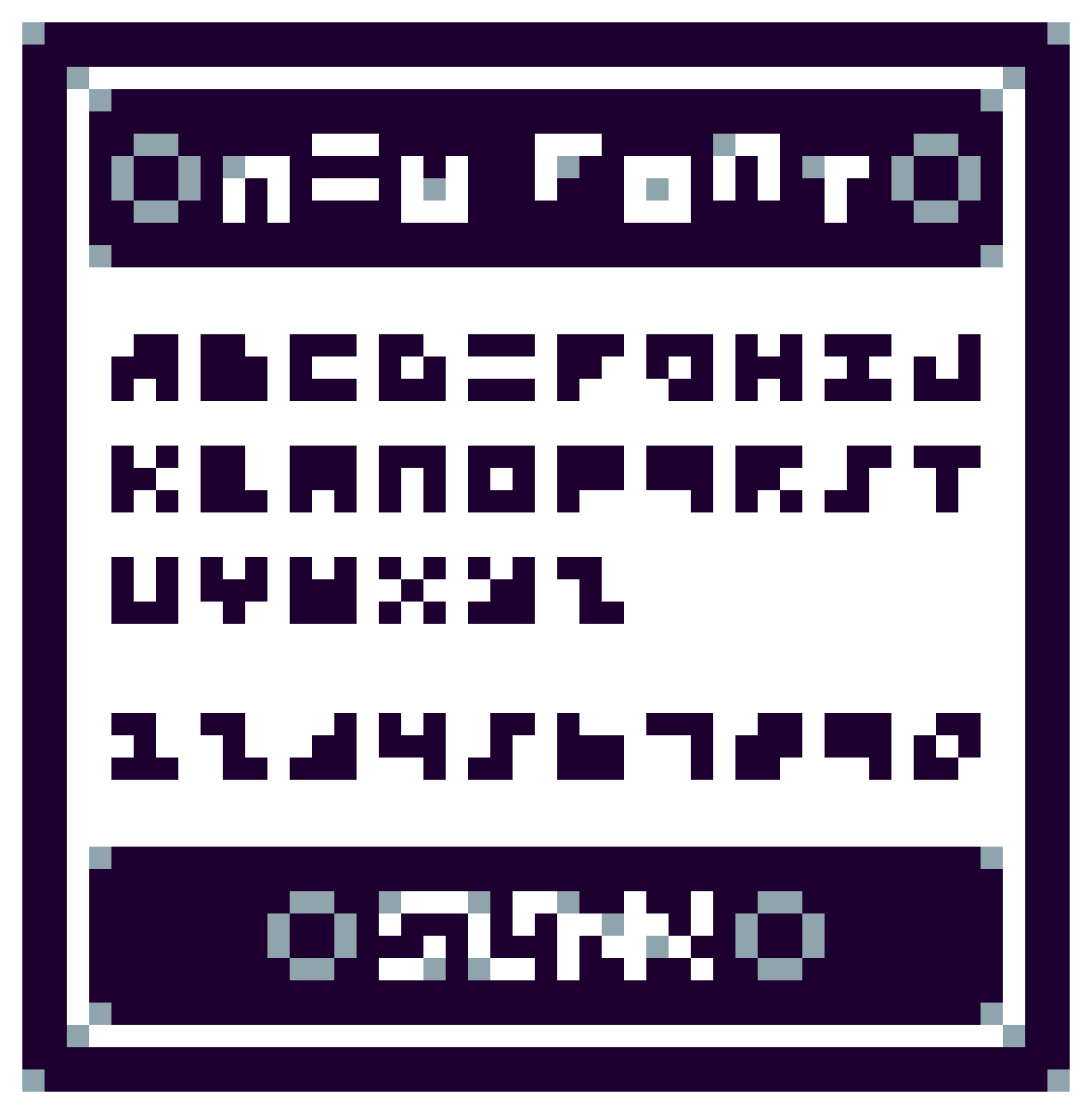 Pixilart - New Font! by Slinky