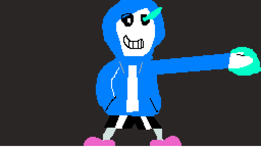 Pixilart - sans fight by LolbitLogan