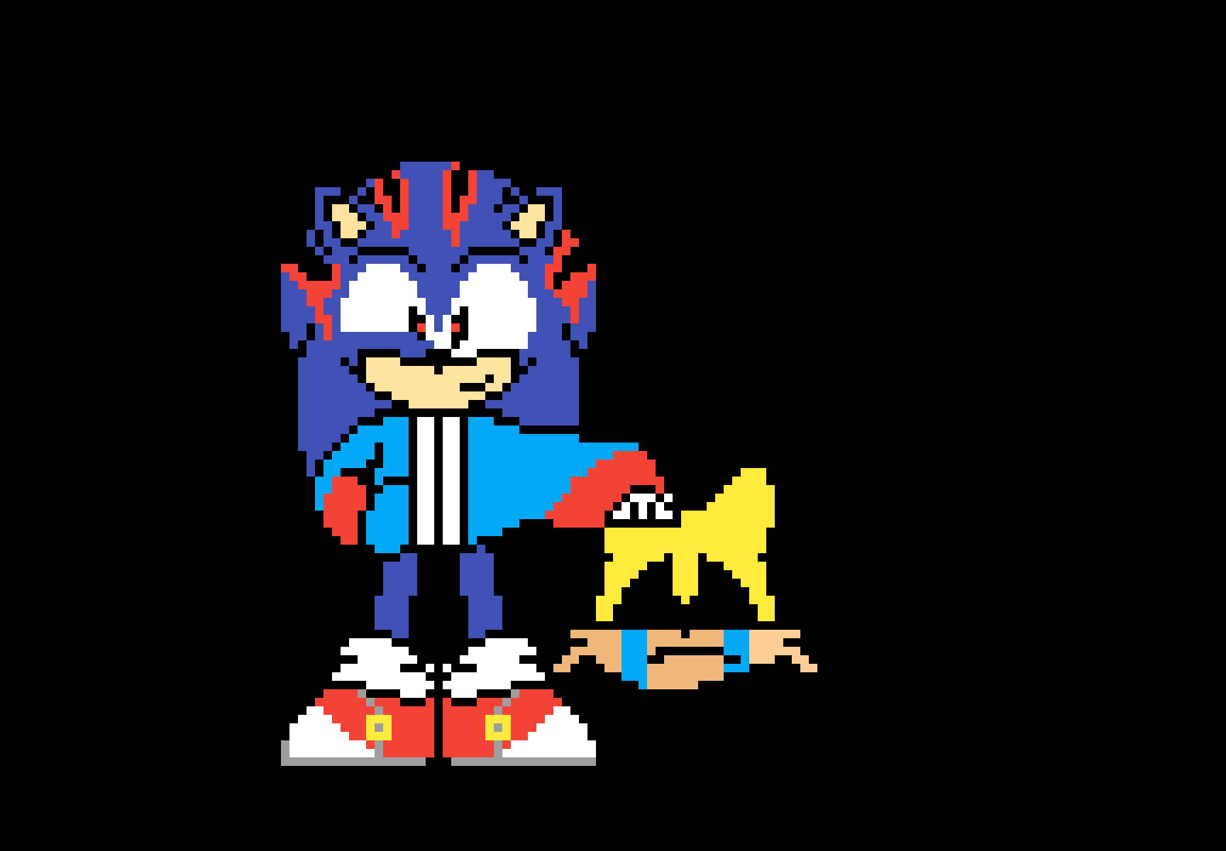 Pixilart - insanity sonic by daoxscar