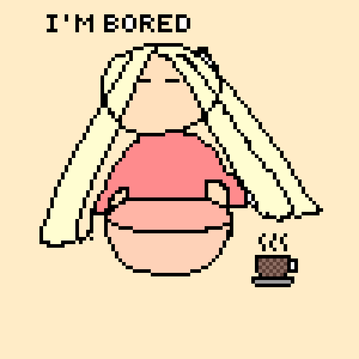 Pixilart - Bored person by Krystalcat567