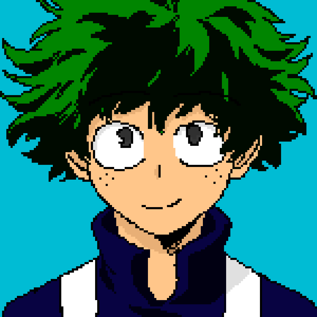 Editing Dead deku au - Free online pixel art drawing tool - Pixilart