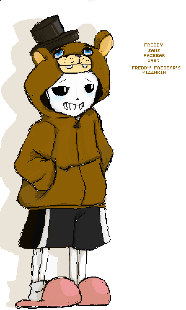 Pixilart - Sans in FNAF Suit by NihilityStar