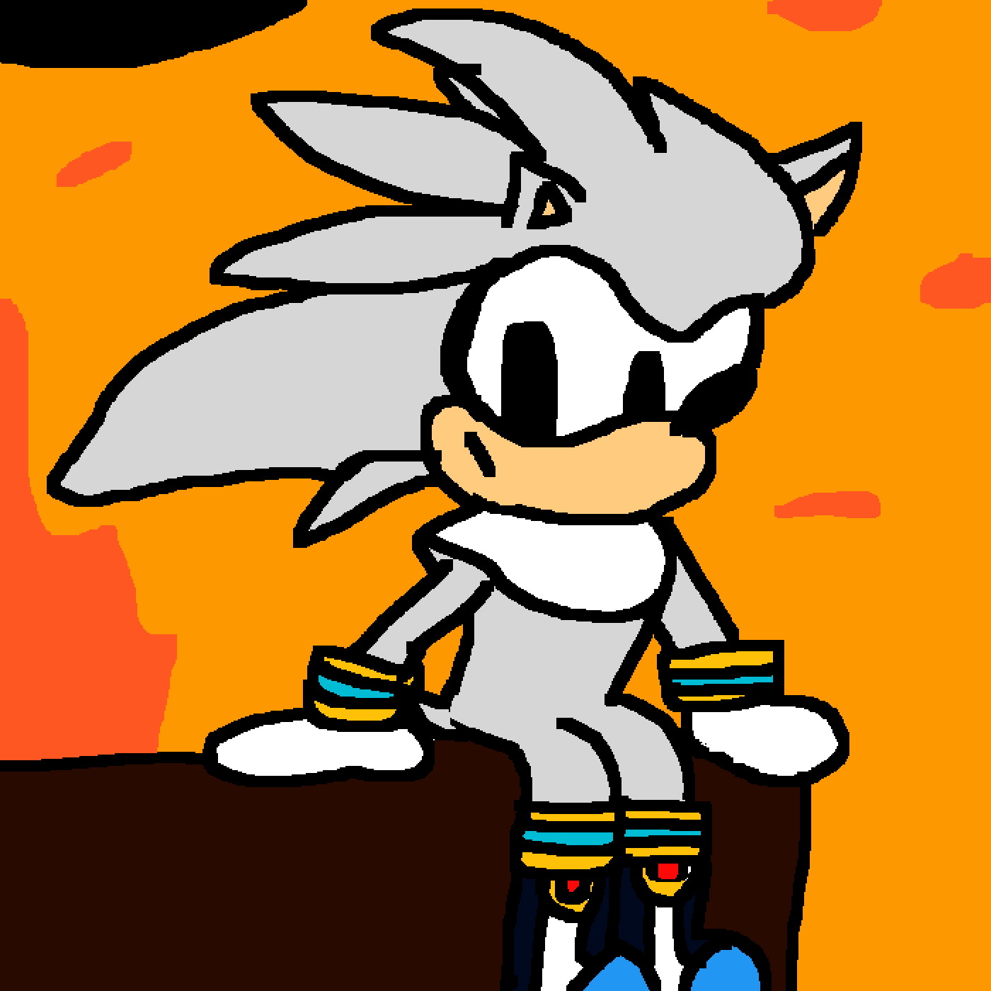 Pixilart - Silver the Hedgehog by Makkusu