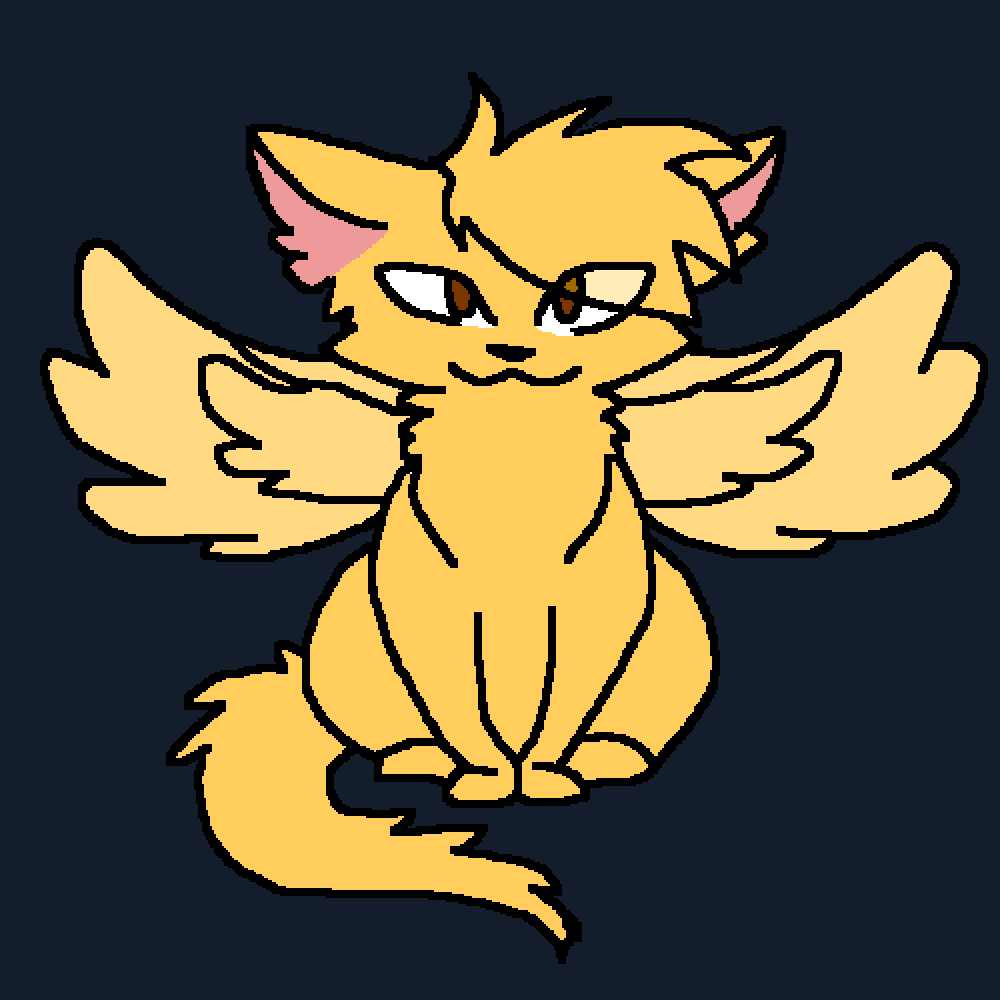 Pixilart - Cat+Wings by Bubbly-Bell