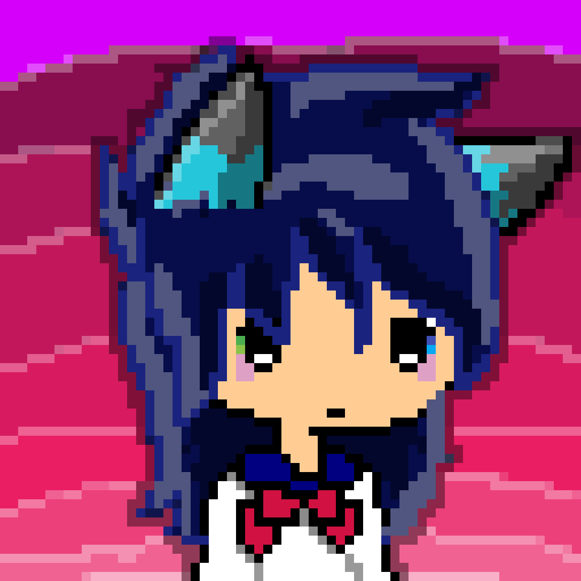 Editing yandere oc - Free online pixel art drawing tool - Pixilart