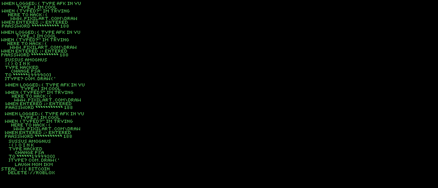 Pixilart - Hacking Screen by Dudie