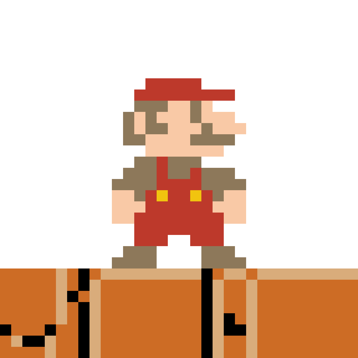 Pixilart - Mario walks by SMG