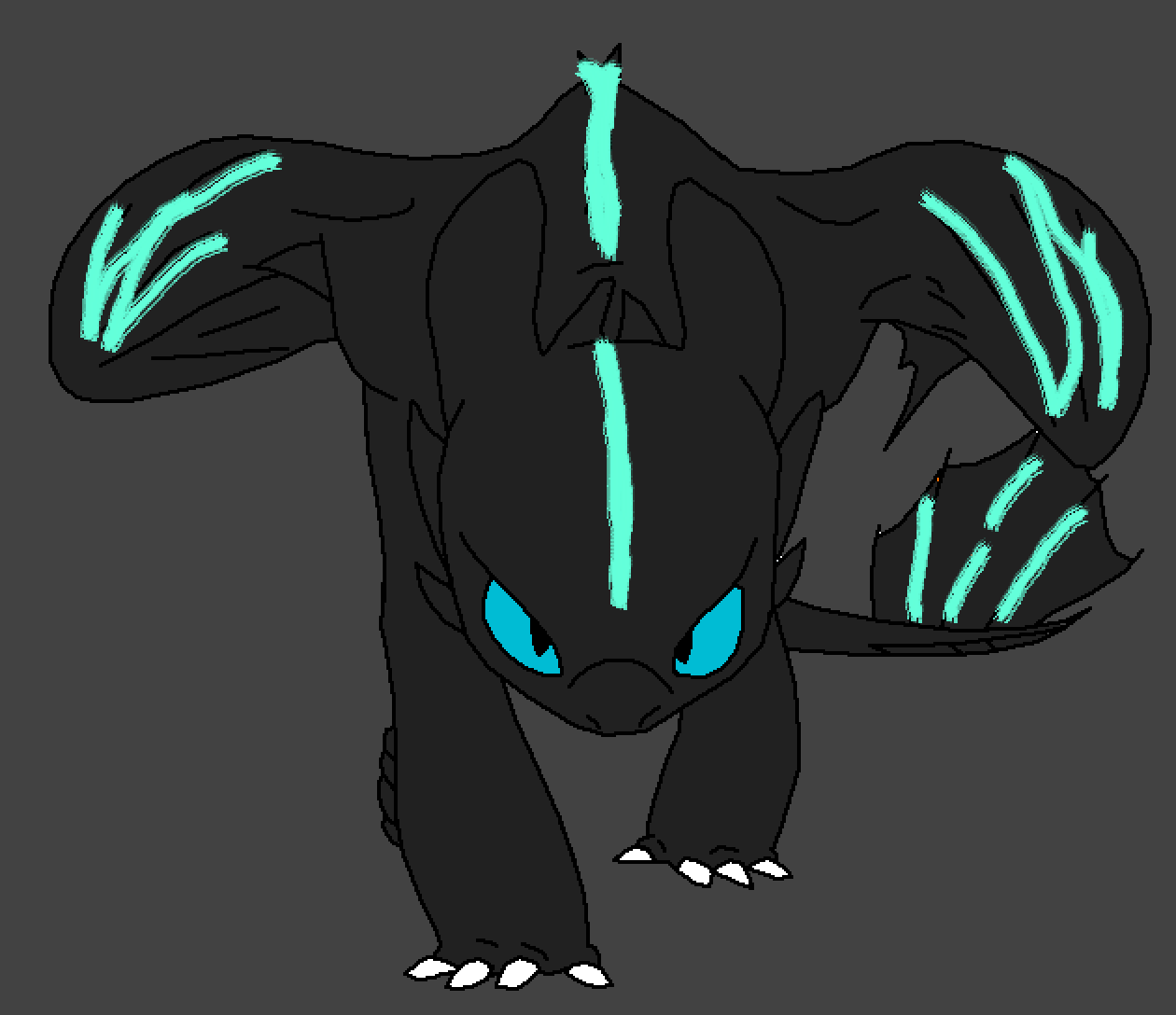 Editing Toothless! - Free online pixel art drawing tool - Pixilart